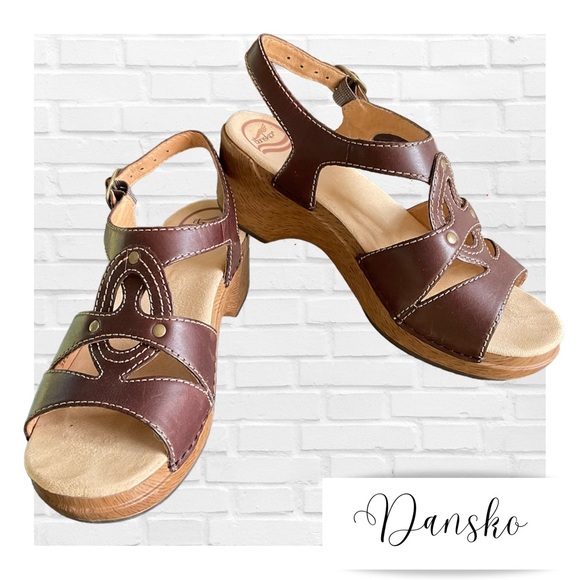 Dansko | Shoes | Dansko Sigrid Brown Leather Comfort Strappy Buckle ...